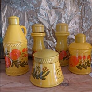 Avon | Accents | Vintage Avon Milk Glass Vanity Sets Dutch Style Late ...